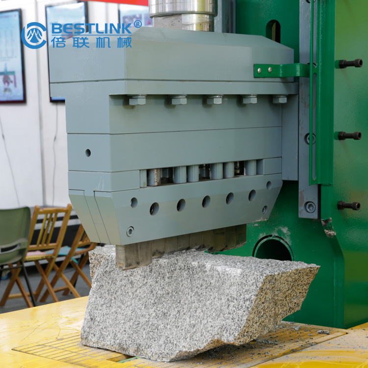Semi Automatic Stone Concrete Block Hydraulic Splitting Guillotine ...
